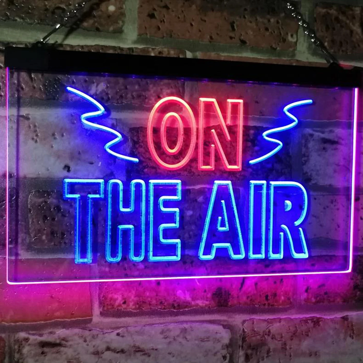 Custom-Neon-Sign-On-The-Air-Studio-Dual-Color-LED-Neon-Light-Radio ...