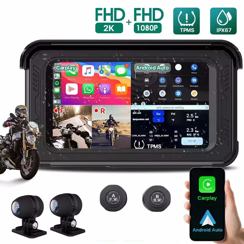 3-in-1-Motorcycle-GPS-Navigation-And-Motorcycle-Recorder-Wireless ...
