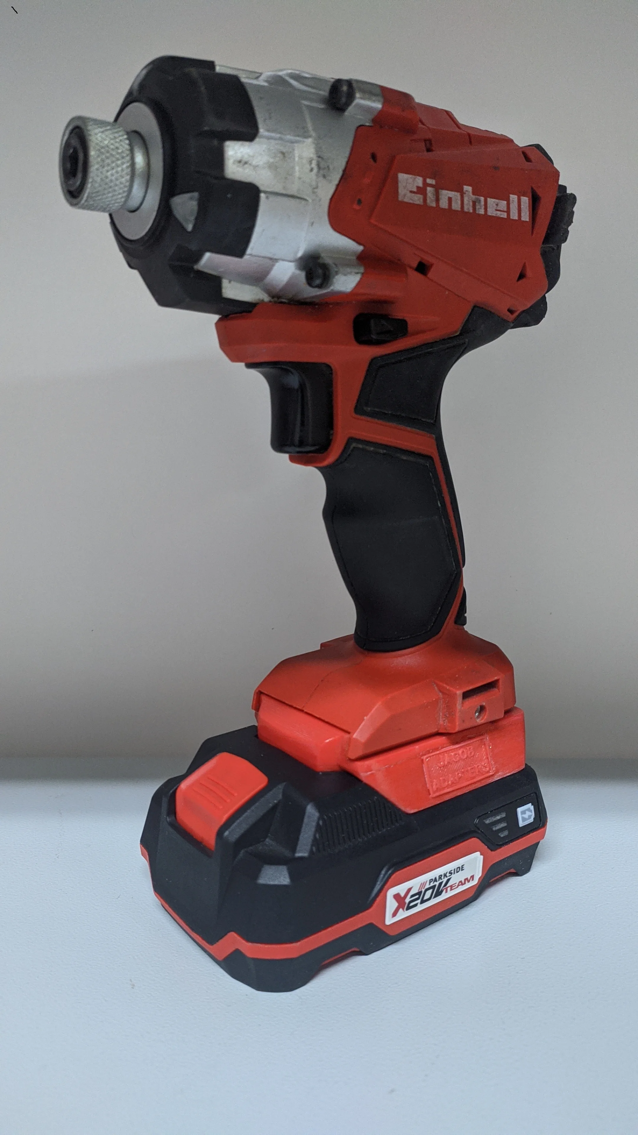 Adaptador (adaptador) para batería Parkside 20V to tool Einhell 18V ...