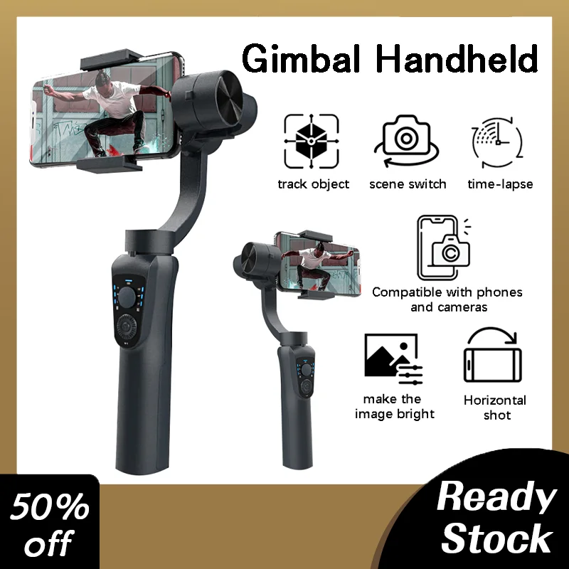 S5B 3 Axis Gimbal Handheld Stabilizer Cellphone Action Camera Holder ...