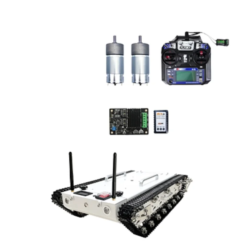 WT600S Assembled Robot 50x33x11cm Tank Chassis Metal RC Off Road ...