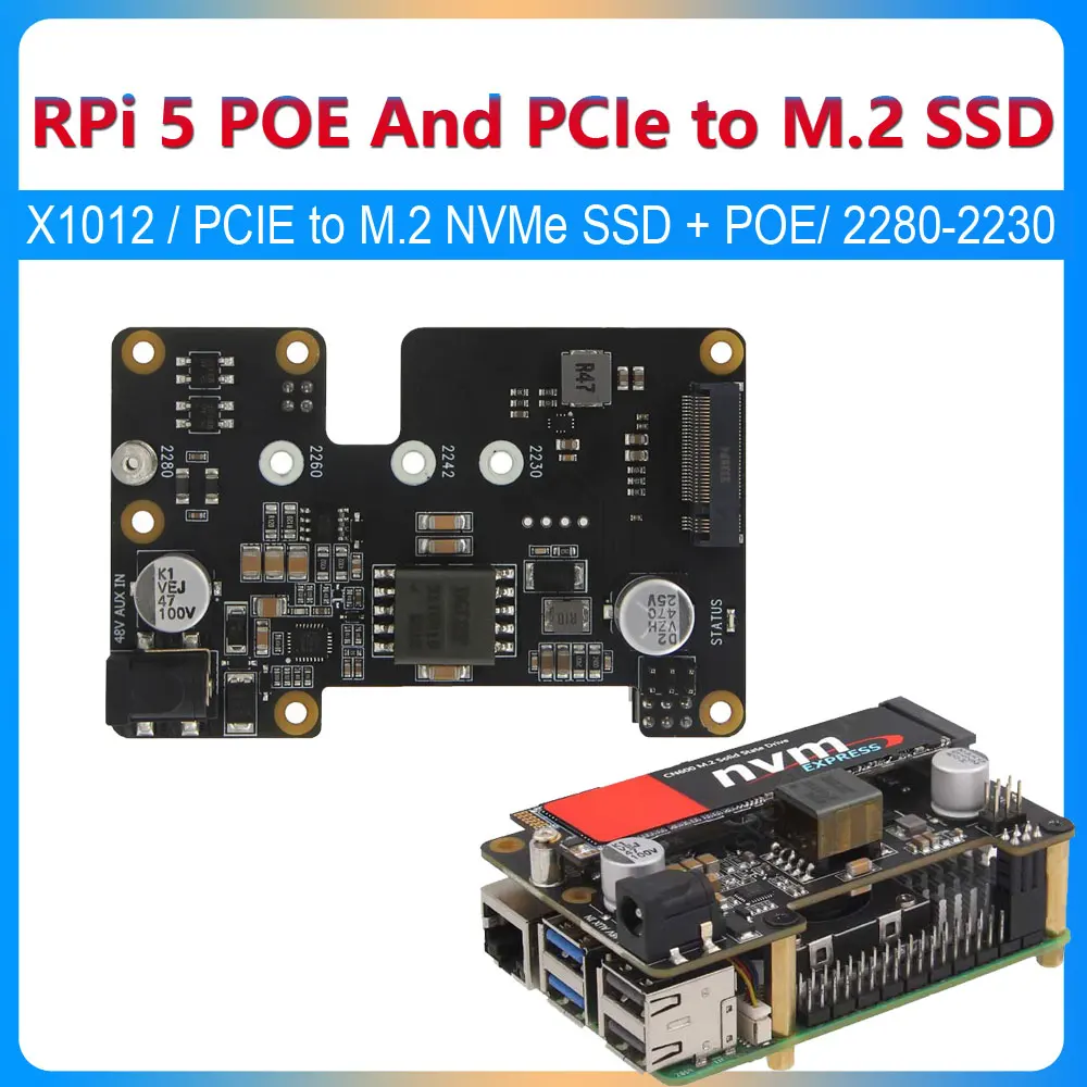Raspberry-Pi-5-PCIe-to-M-2-NVMe-SSD-and-POE-Expansion-Board-Pi5-Power ...