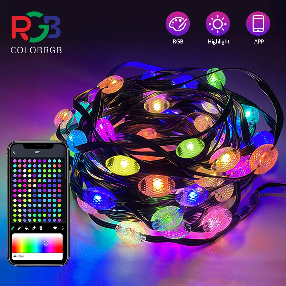 Dreamcolor-diamond-shap-USB-LED-String-Light-WS2812B-Garland-Fairy ...
