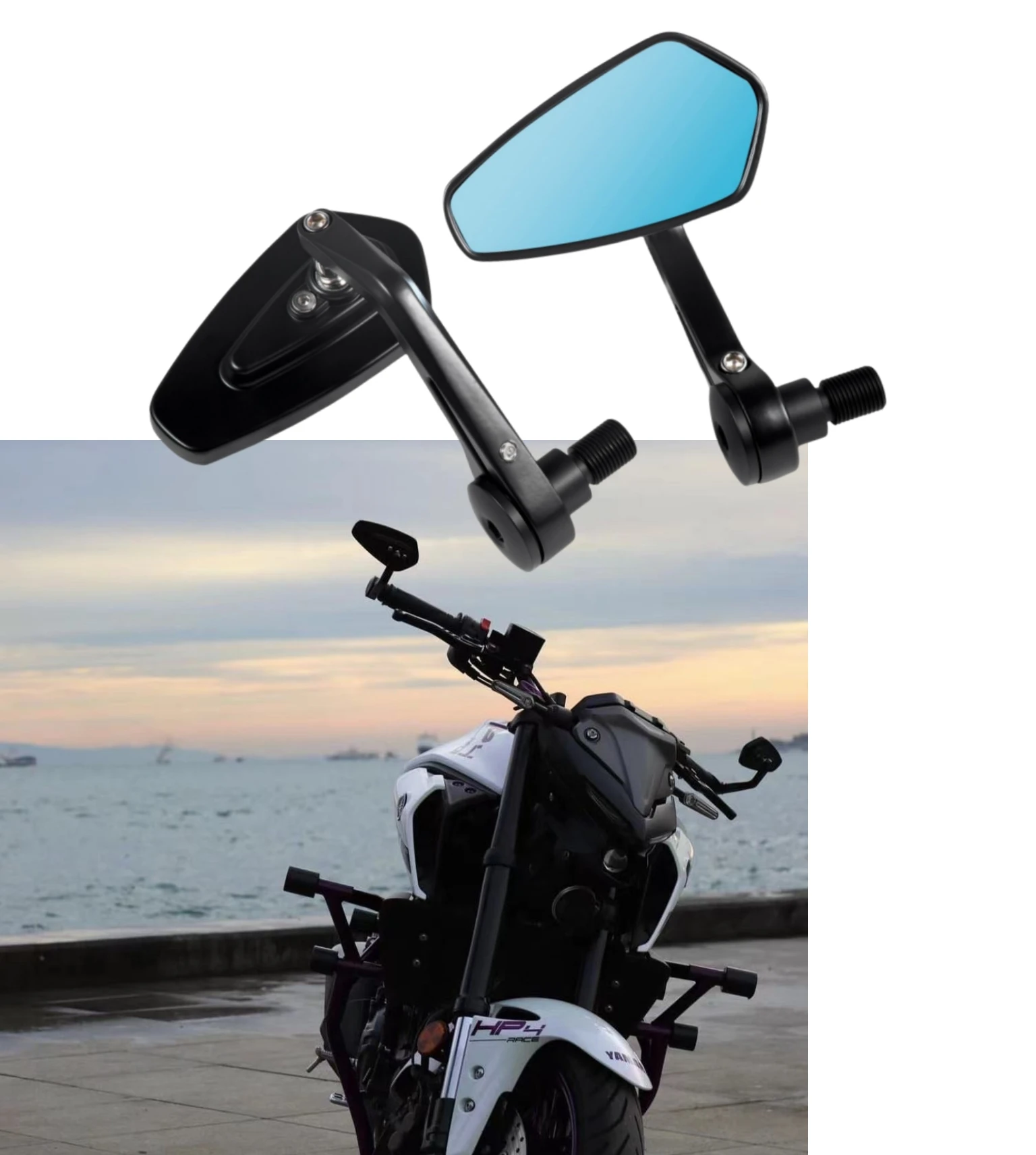Motorcycle-Handlebar-End-Mirror-for-Yamaha-MT-07-MT-09-MT10-R6-R1-FZ1 ...