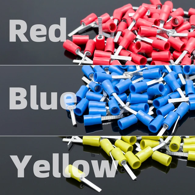 Pvc Szigetelt Penge Terminál Elektromos Huzal Végű Lapos Tű Krimp ...