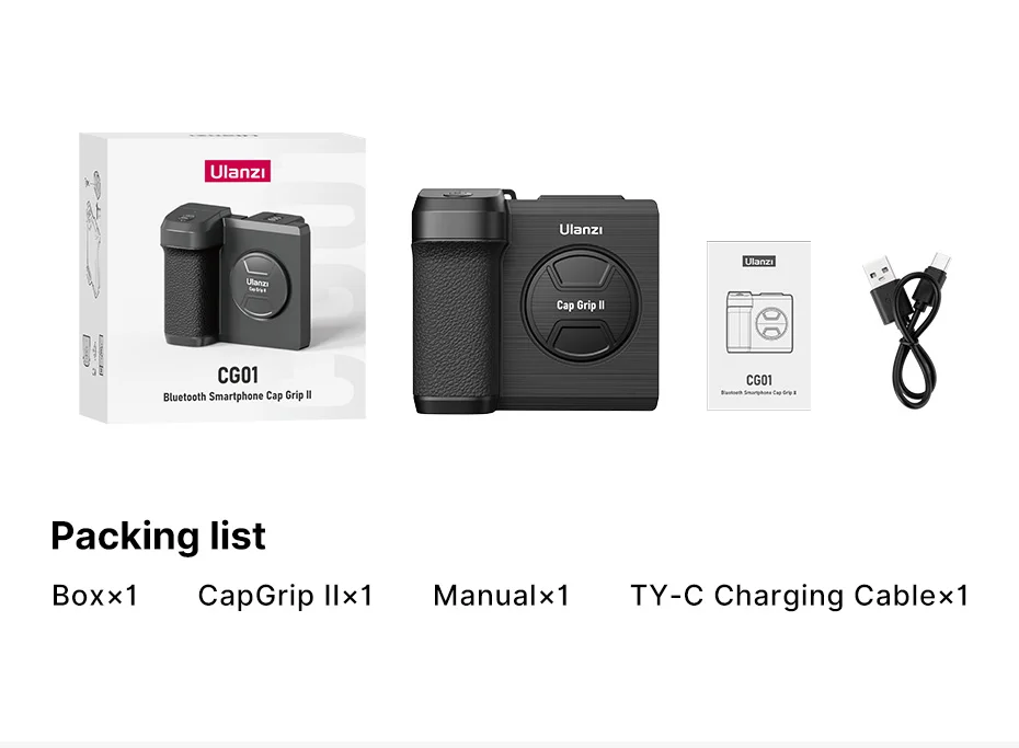 ULANZI CG01 Bluetooth Smartphone CapGrip II