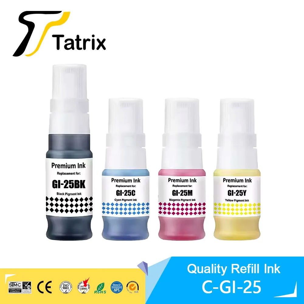 Tatrix GI 25 GI25 GI-25 Premium Ink Compatible Color Water Based Bottle ...