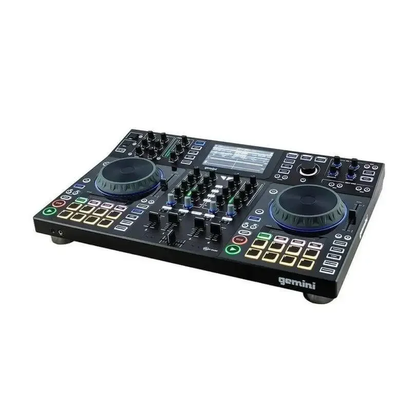 Controlador MIDI Gemini Sound com 2 Decks e 4 Canais para DJs - Mesa de ...