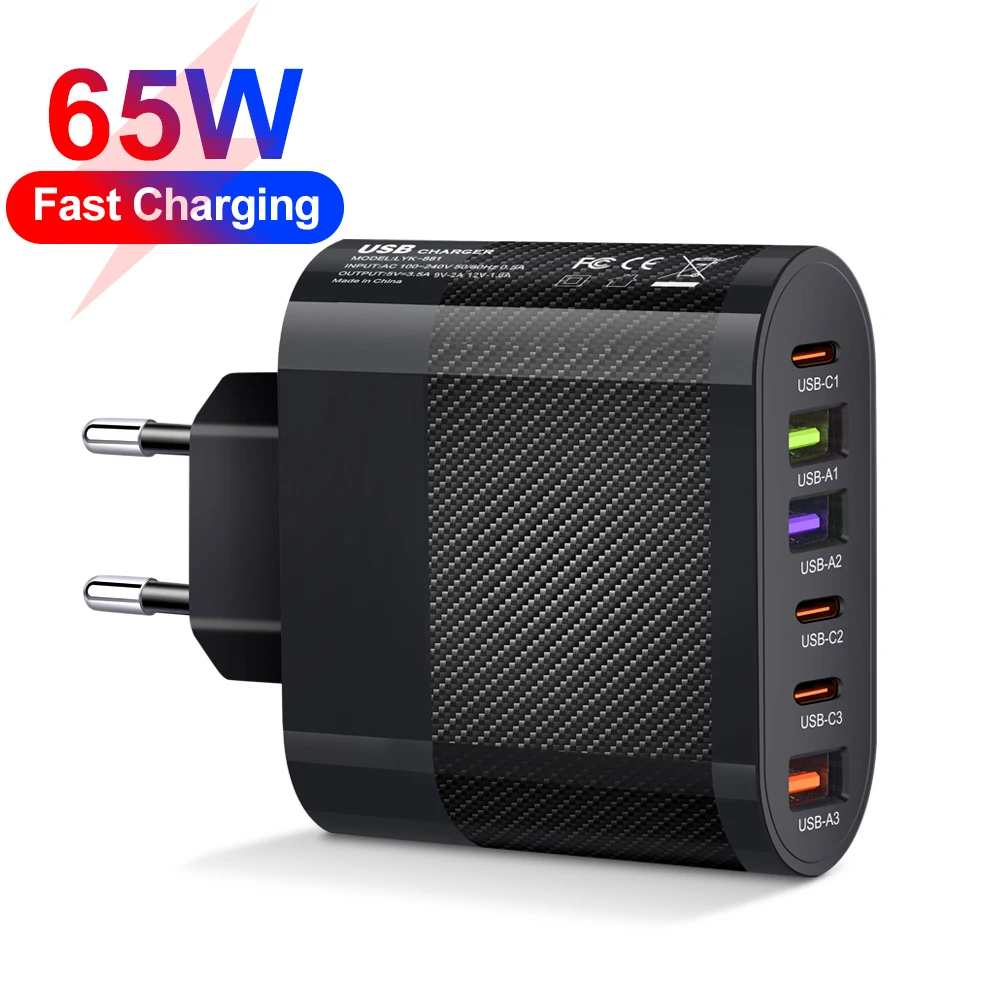65W-Type-C-PD-USB-Charger-Fast-Charging-Support-PD-3-0-QC3-0-Quick ...