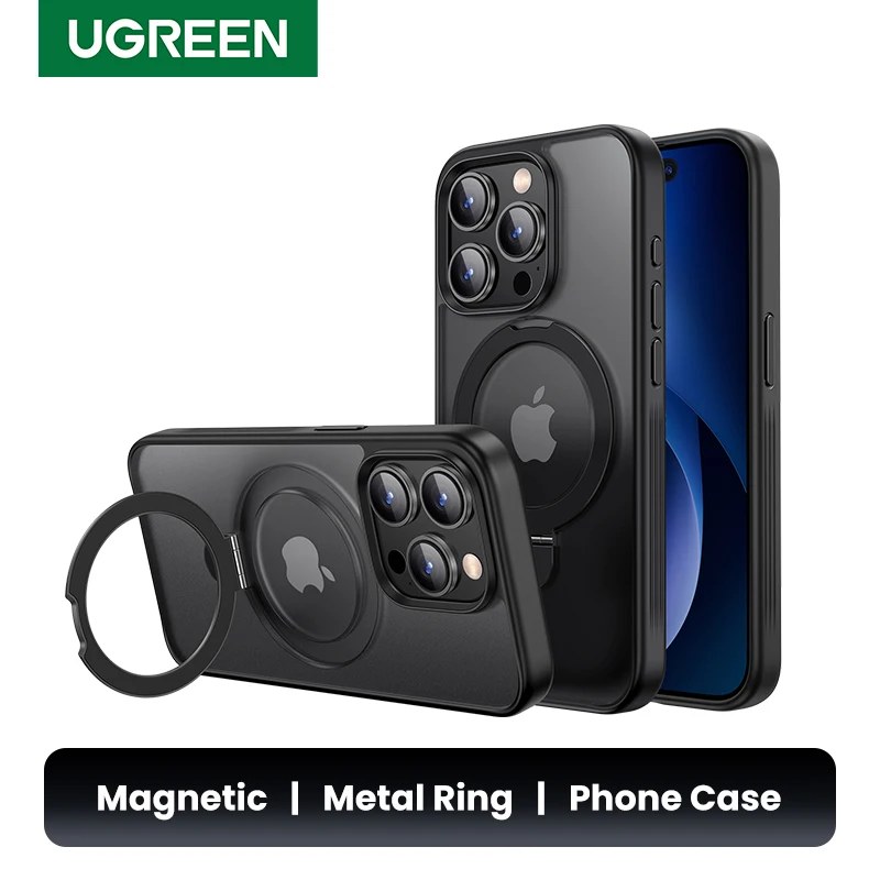 UGREEN-Magnetic-Ring-Stand-Case-for-iPhone-15-Pro-Max-Cases-Shockproof ...