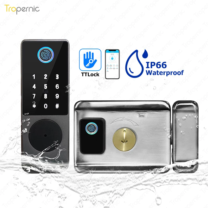Waterproof-Smart-Lock-For-Gate-Outdoor-Keyless-Electric-Rim-Wifi-Double-Sided-Fingerprint-Reader ...