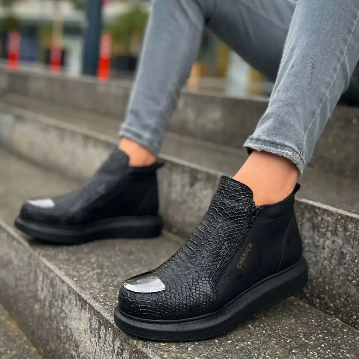 CHEKICH-Original-Brand-Black-TST-Coccodrillo-2024-Fashion-Men-s-Boots ...