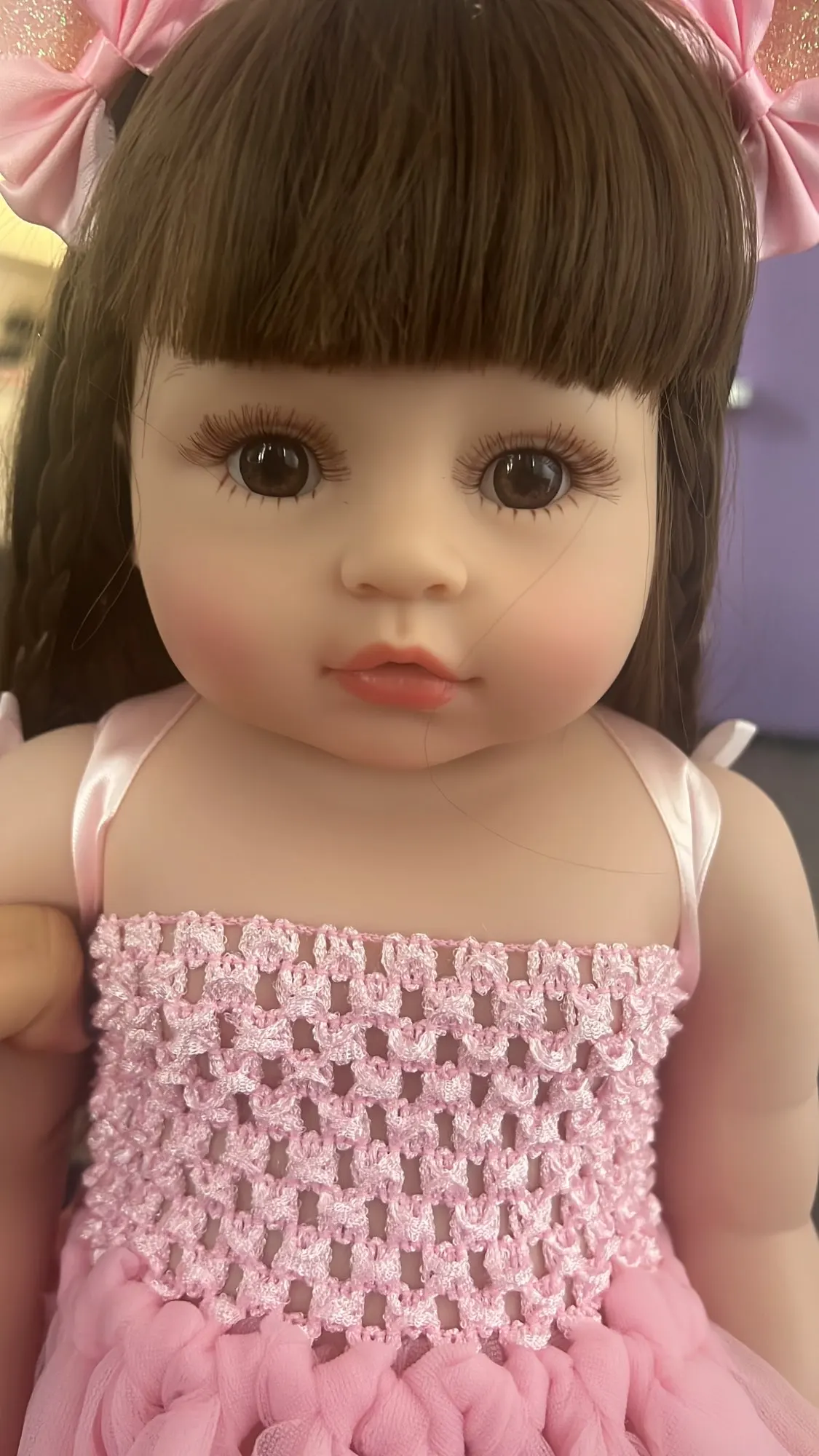 Get the Lifelike 55CM Reborn Pink Princess Silicone Girl Doll Today ...