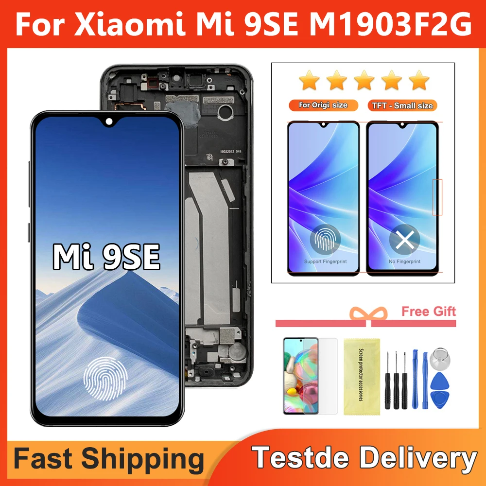 Tested-Display-Screen-for-Xiaomi-Mi-9-SE-Lcd-Display-Touch-Screen ...