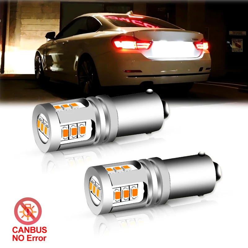 iJDM Auto Brilliant Red 12V H21W BAY9s LED Bulbs For BMW 2014-2017 F32 ...