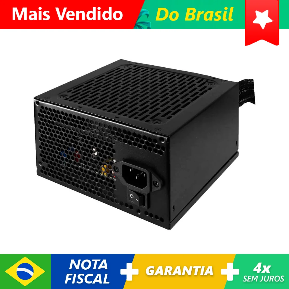 Fonte de Alimentação Atx 500w Pfc Ativo (blu500-epfc) - Bluecase