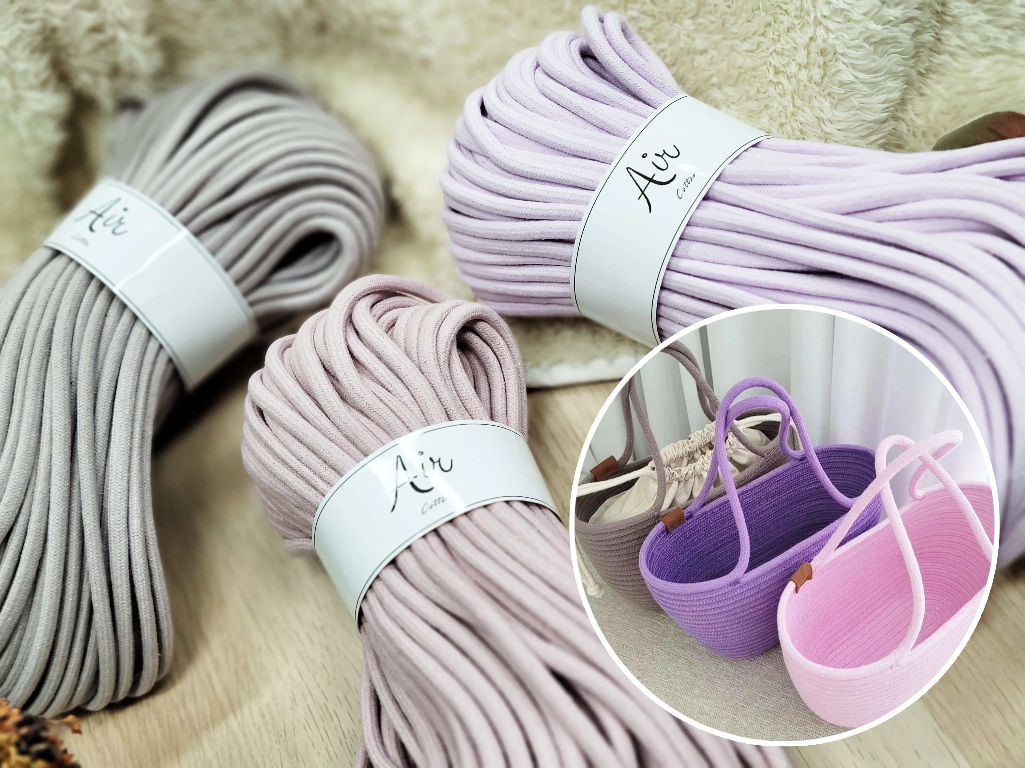 6mm-Basket-Sewing-Rope-Cotton-Rope-Thick-Natural-Cord-perfect-for ...