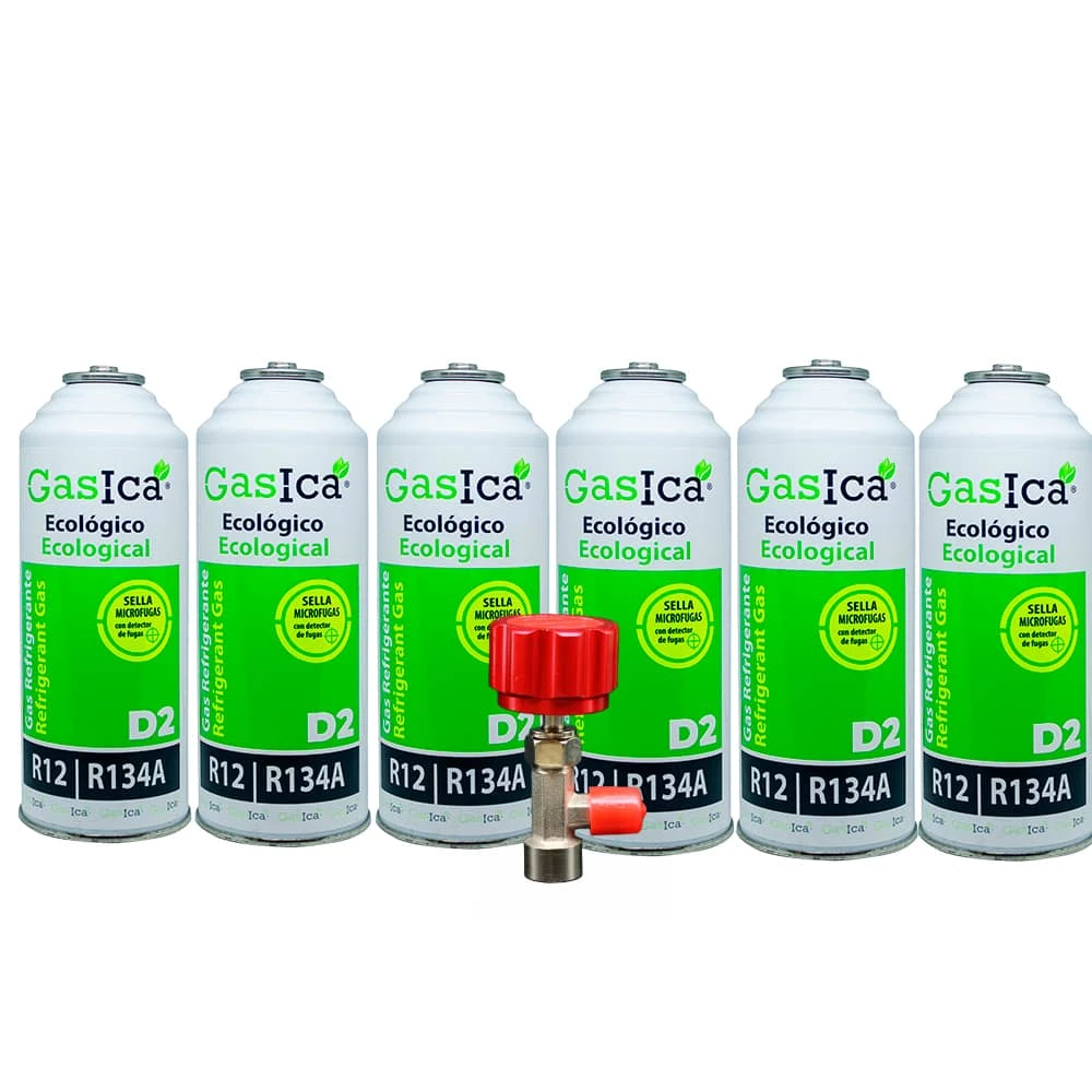 3 pack saving (2x226Gr) bottles Gas refrigerant Gas D2 substitute R12 ...