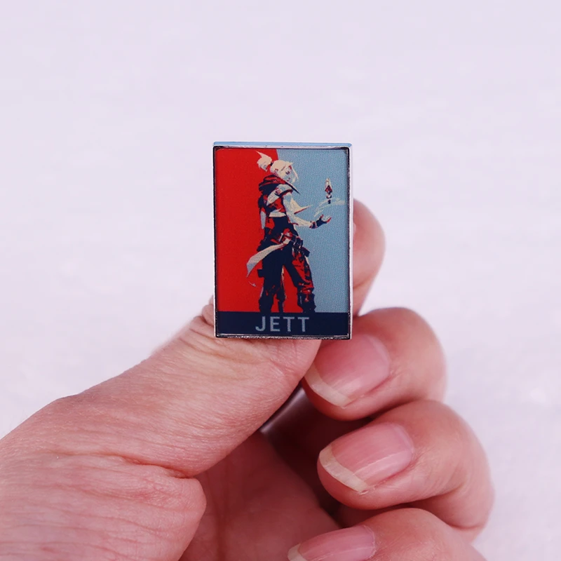 VALORANT Agent Jett Game Character Pins Backpack Hat Bag Decorate ...