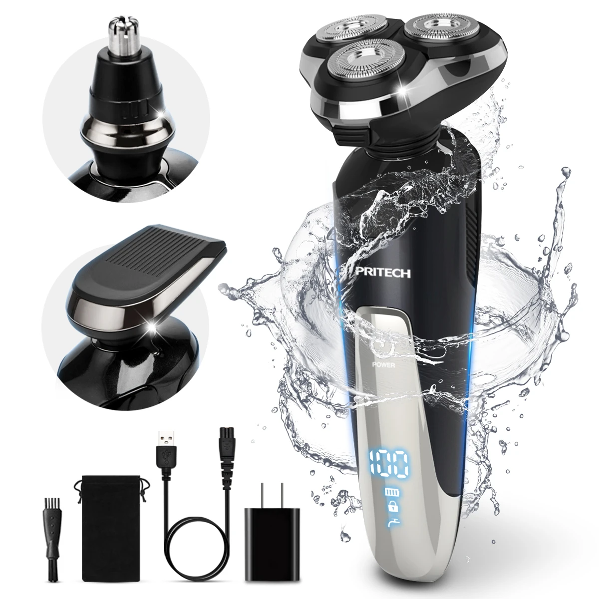 Pritech Rechargeable Electric Hair | Pritech Electric Hair Shaver - Men ...