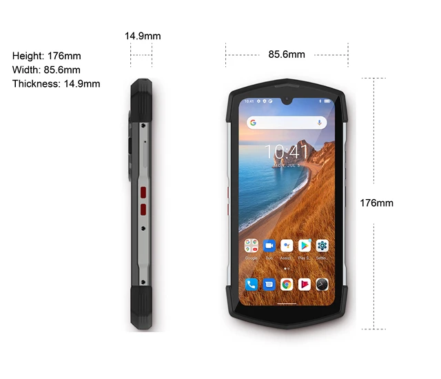 Unihertz Tick Tock 5G Rugged Waterproof Smartphone 8GB 128GB Android 11 Dual Screen 48MP camera ...