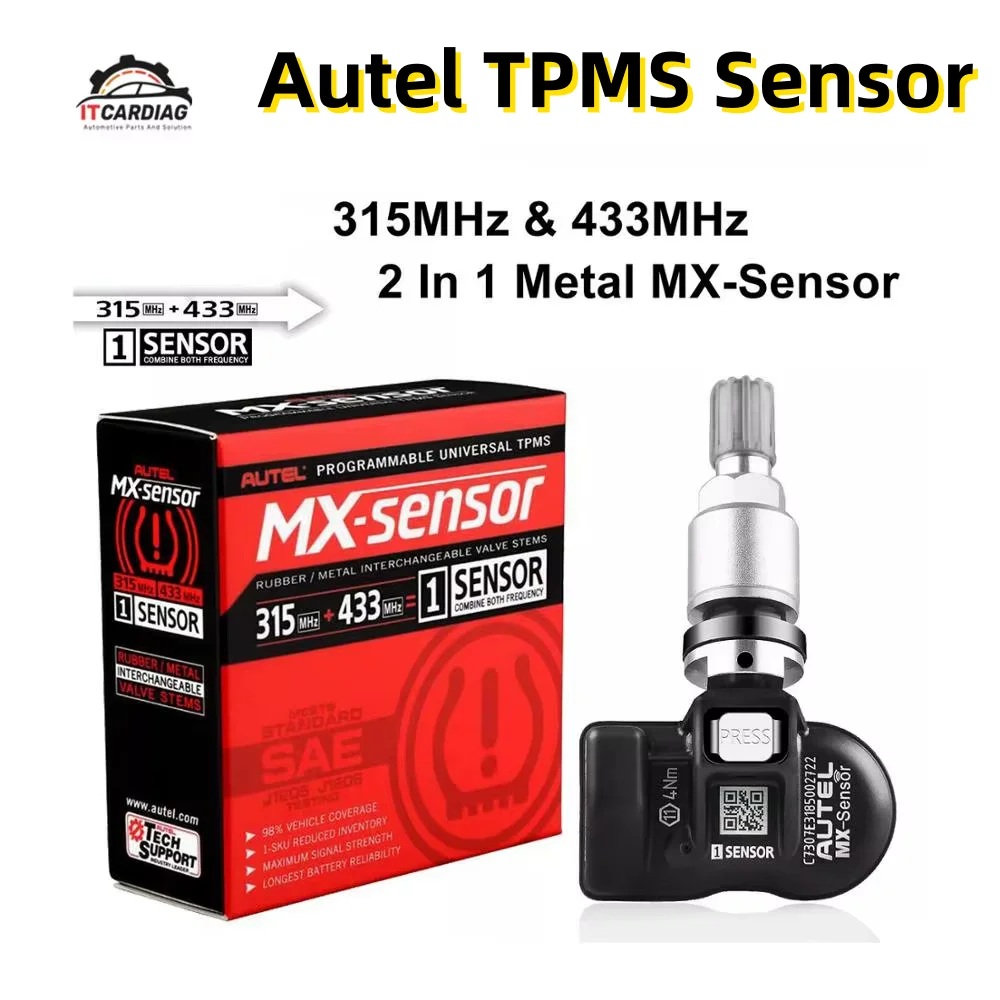 Autel TPMS Sensor MX-Sensor 2 in 1 Tire Repair Tools TPMS Sensor ...