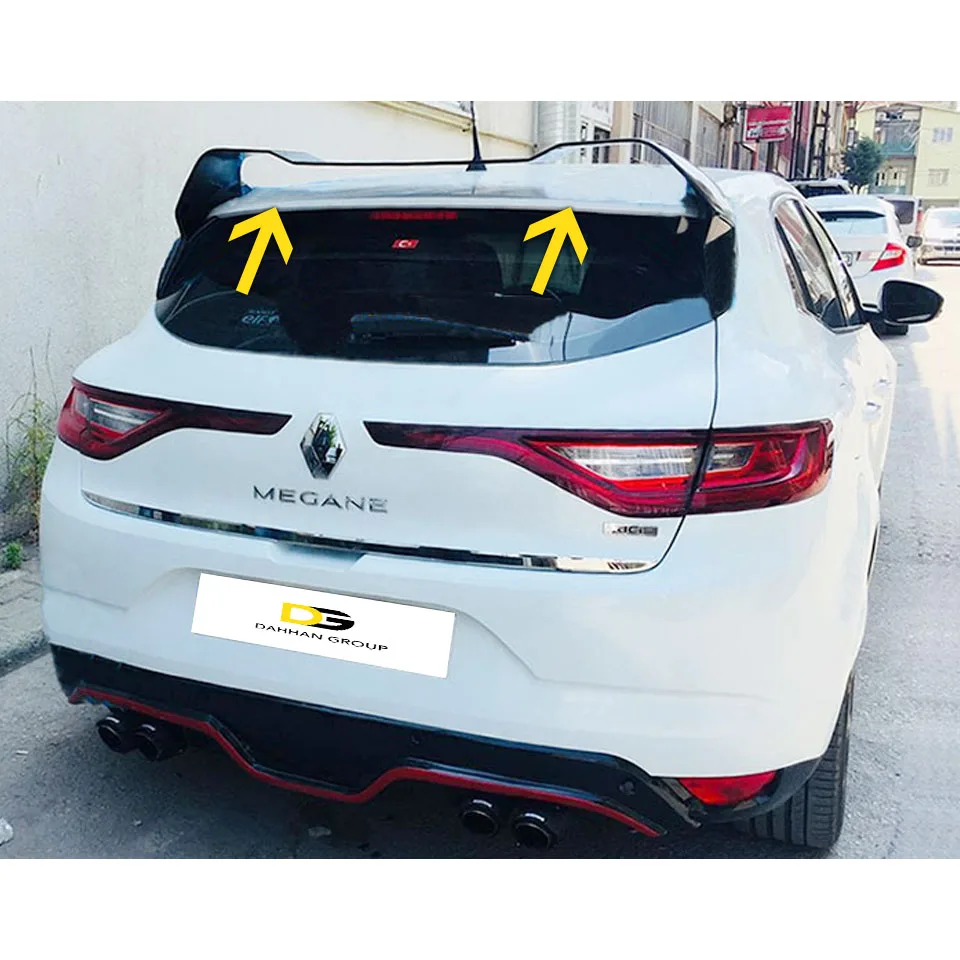 Renault-Megane-4-2016-HB-RS-stil-kupa-arka-Spoiler-kanat-astar-veya ...