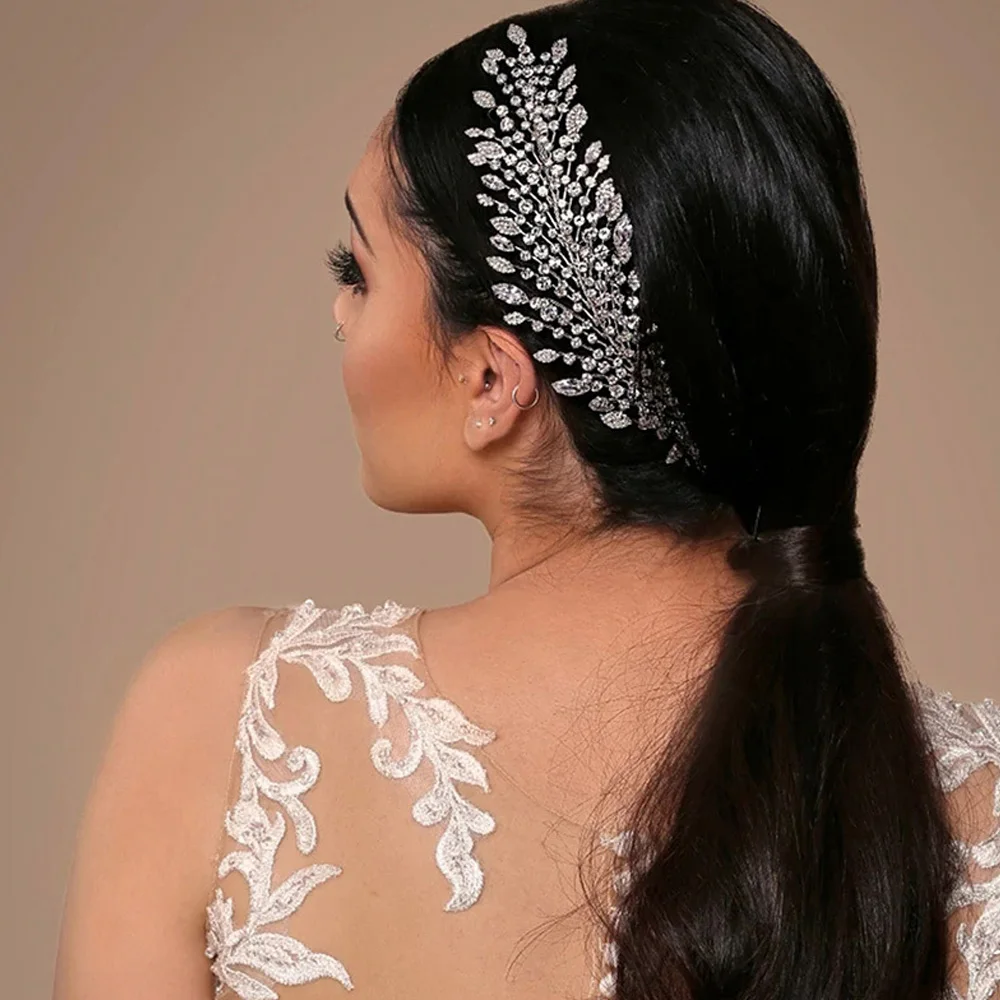 Elegant-Round-Crystal-Wedding-Hair-Combs-Hair-Accessories-for-Women ...