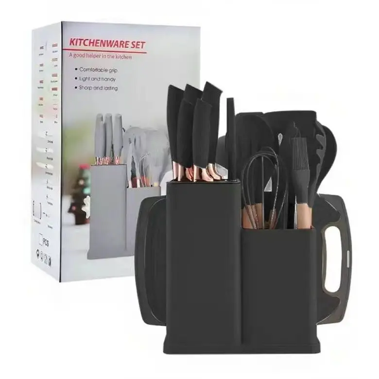 Full-Set-Kitchen-Utensils-Luxury-19-Pieces-With-Tablet-Silicone-Spatula ...