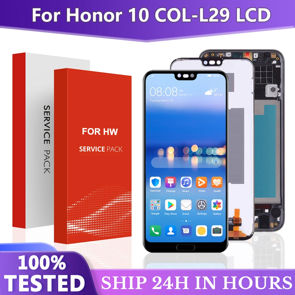 5-84-inch-LCD-Screen-For-Honor-10-Display-With-Fingerprint-10-Touches ...