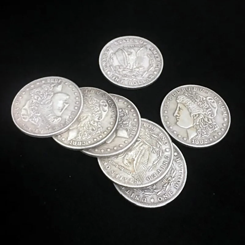 5pcs/lot Super Copper Morgan Dollar (3.8cm Dia) Magic Tricks Coin ...