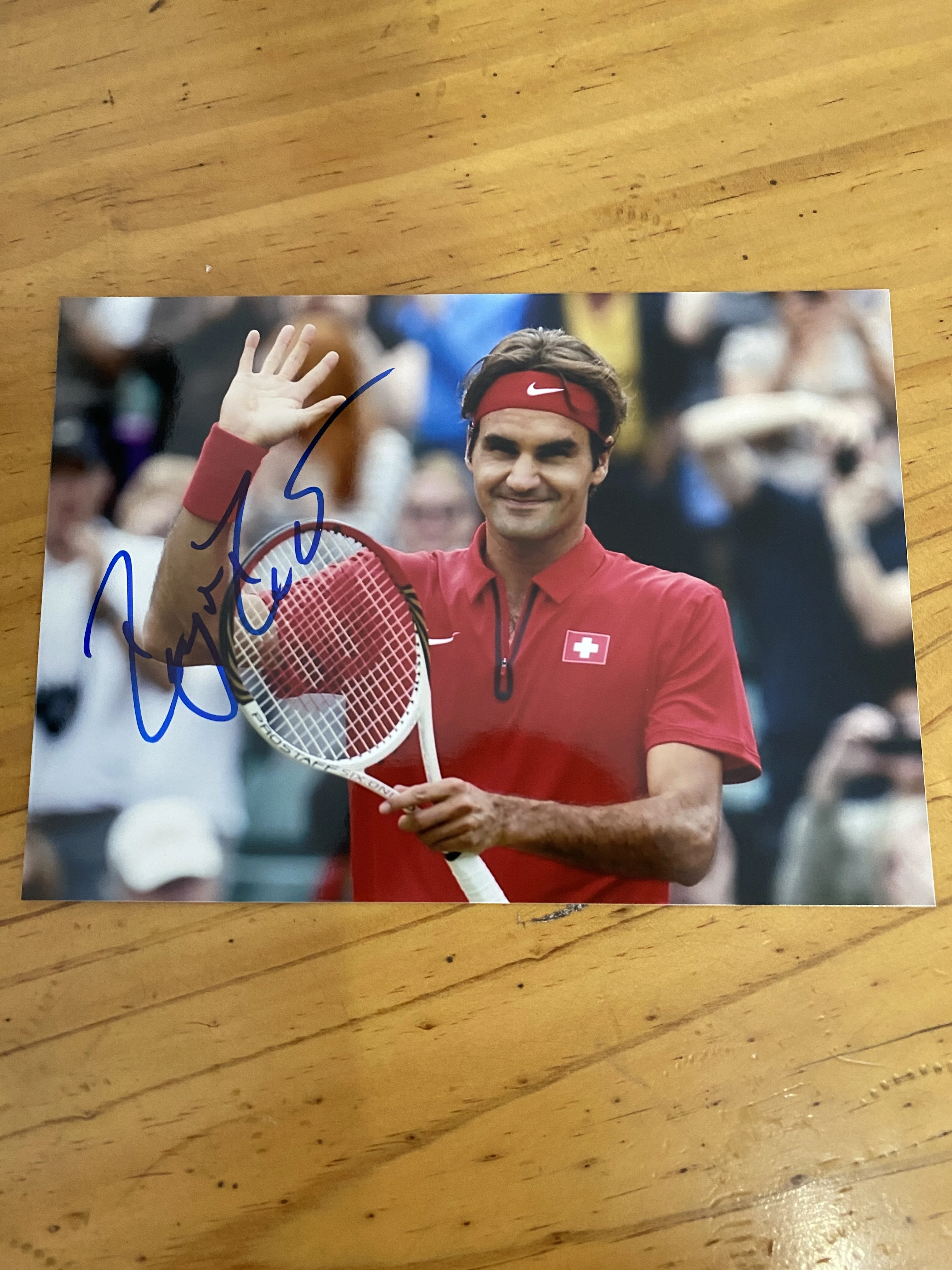 hand signed Roger Federer autographed original photo 5*7 autographs in ...