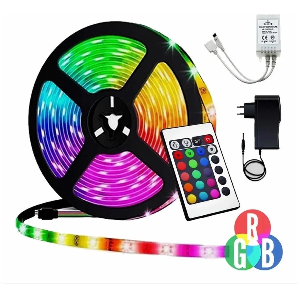 Fita Led Rgb 2835 Led 5m Com Controle - AliExpress 39