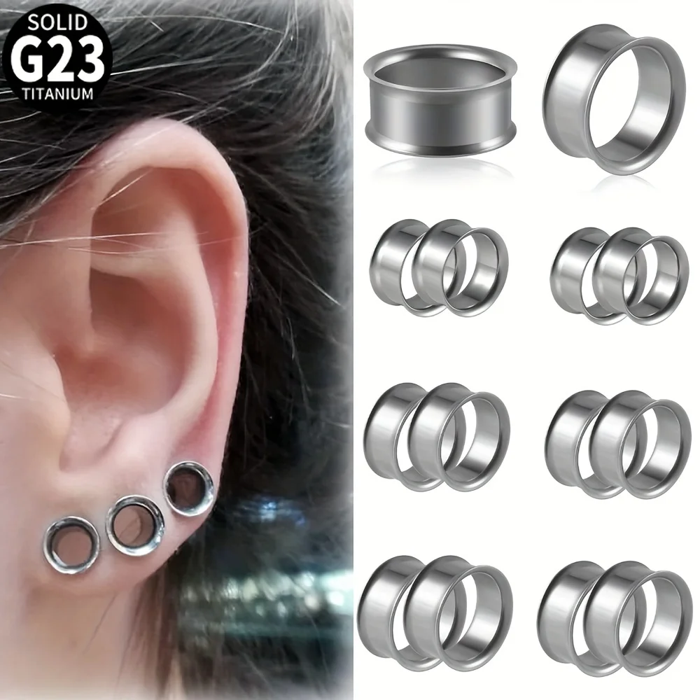 1PC-G23-Titanium-Ear-Stretching-Plugs-Ear-Gauges-Mirror-Finish-Double-Flared-Tunnel-Plug ...