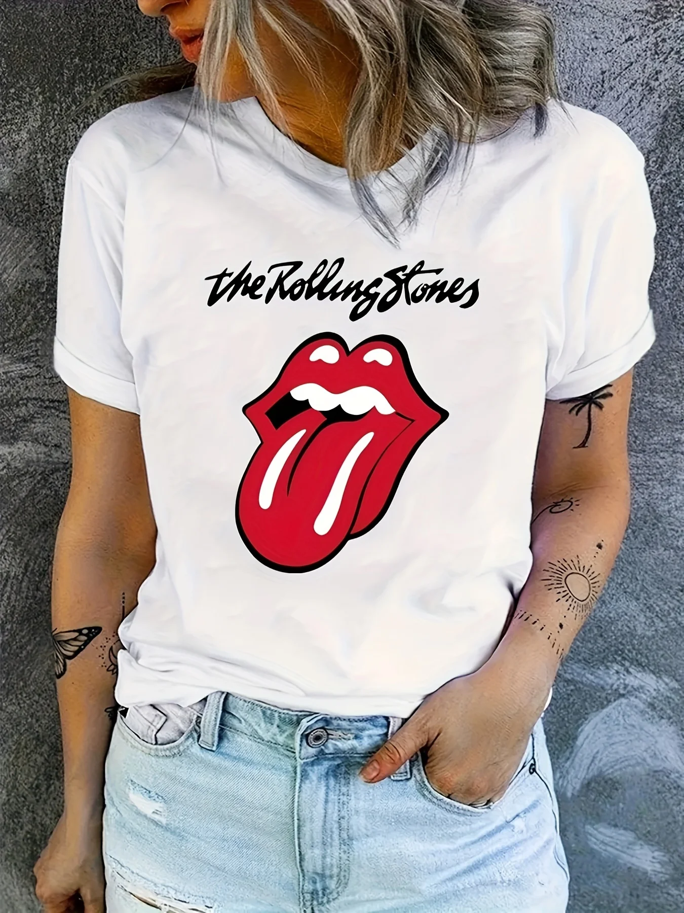 Summer-Women-Rolling-Rock-Band-Cotton-T-Shirt-Stones-Short-Sleeve ...