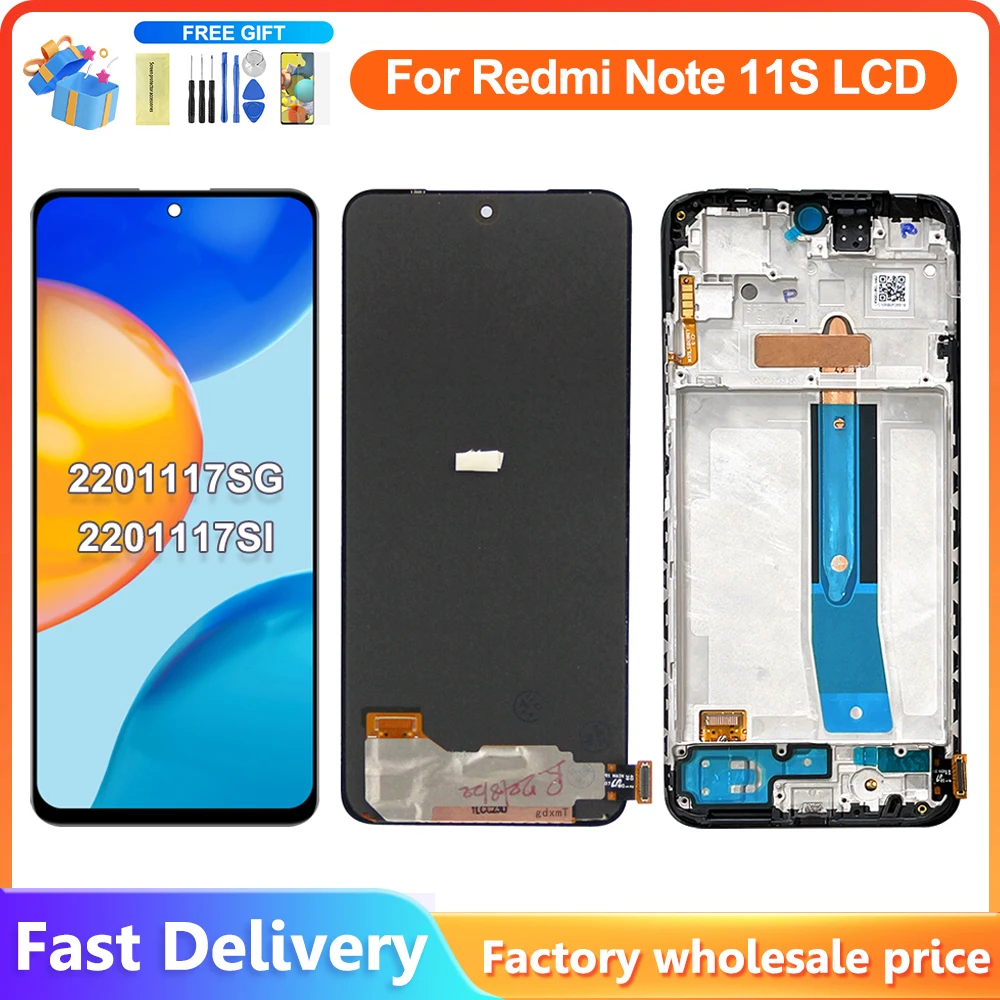 6,43'' AMOLED pour Xiaomi Redmi Note 11S LCD 2201117 SG, 2201117 SI ...