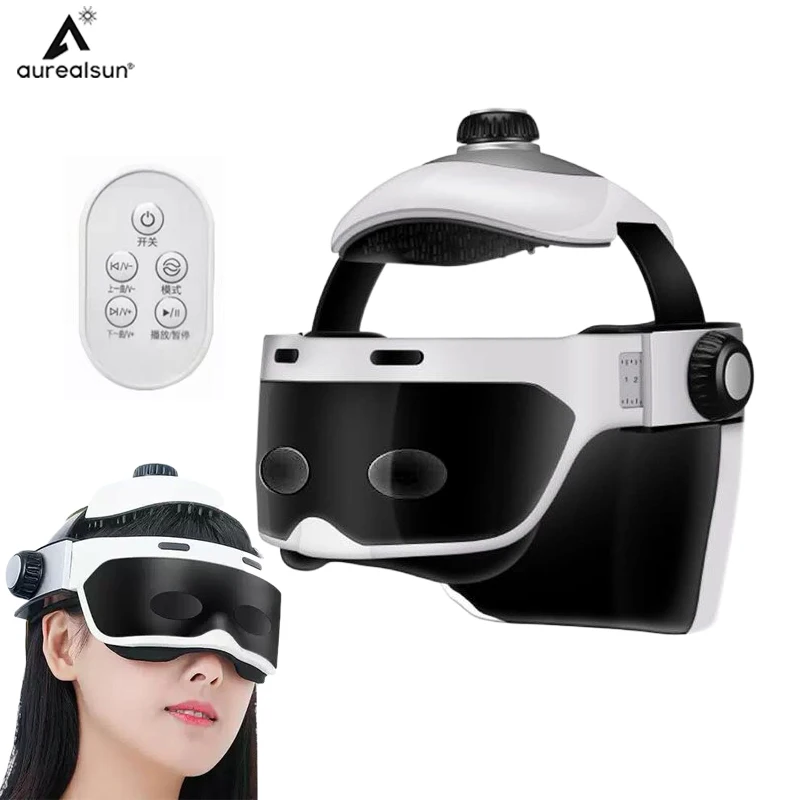 Electric-Head-Massager-Helmet-Eye-Massage-Relieve-Stress-Air-Pressure ...