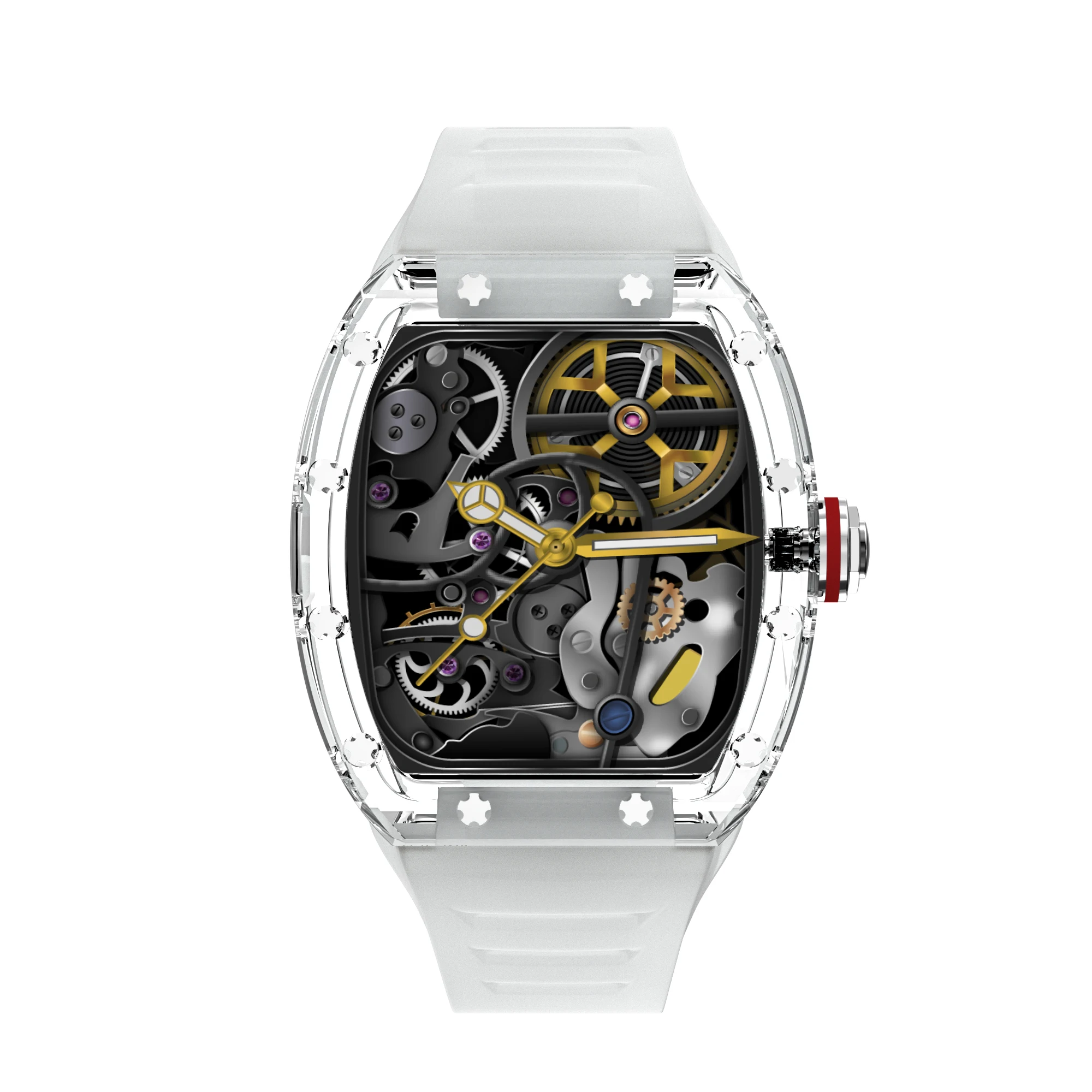 YD5 Smart Watch Crystal Case Multifunctional NFC Dynamic Dial Sports ...