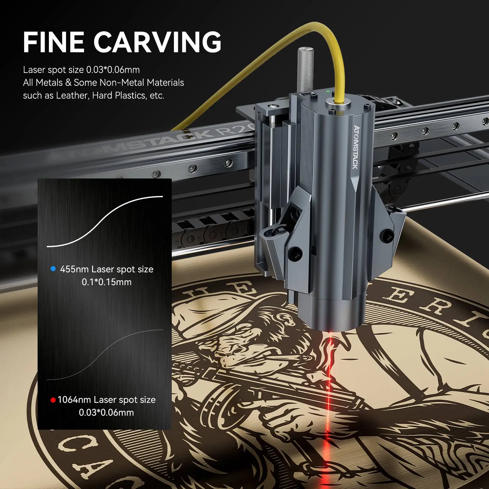 Atomstack-MR20-1064nm-Pulsed-Fiber-Laser-Module-20W-Rust-Removal-Metal ...