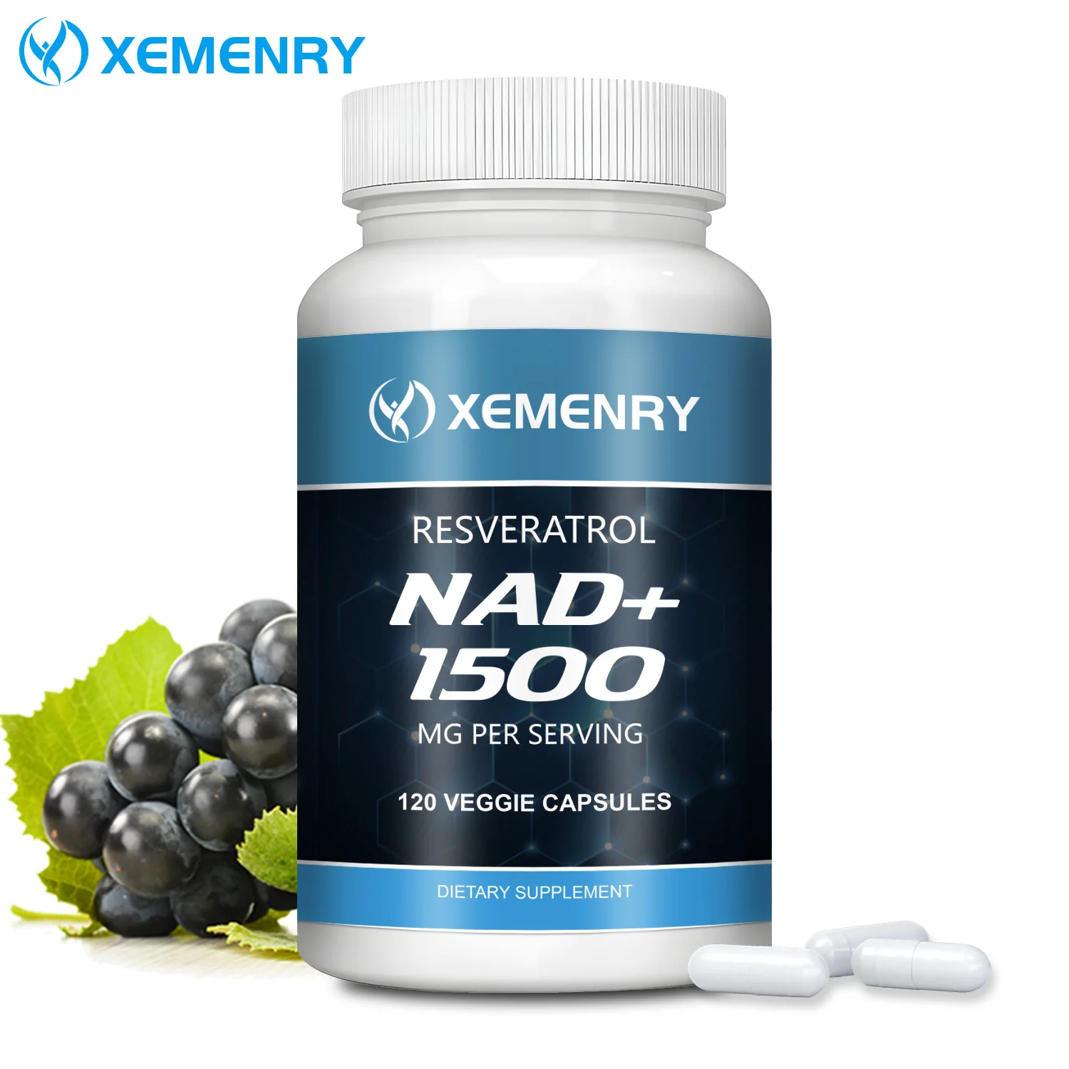 NAD+Supplements – with Resveratrol – Natural Energy Supplement, Support ...