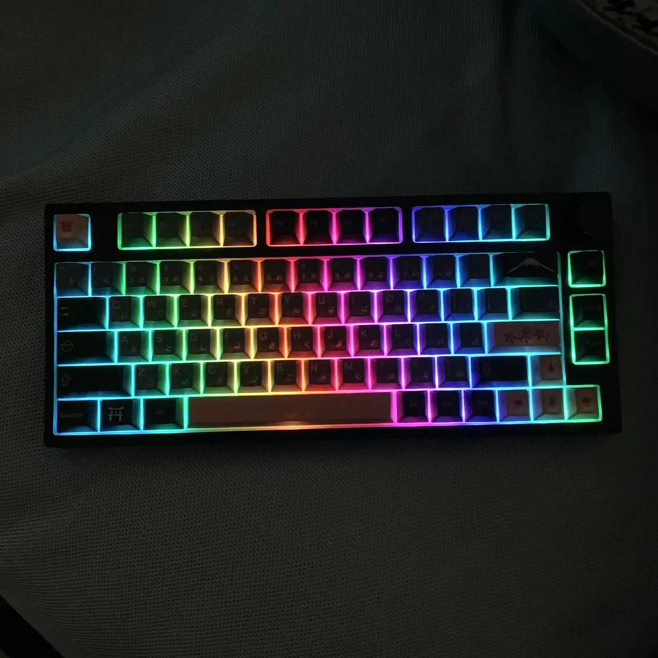 Клавиатура MATHEW TECH MK80 с функцией ночной сакуры, 75% клавиатура ...