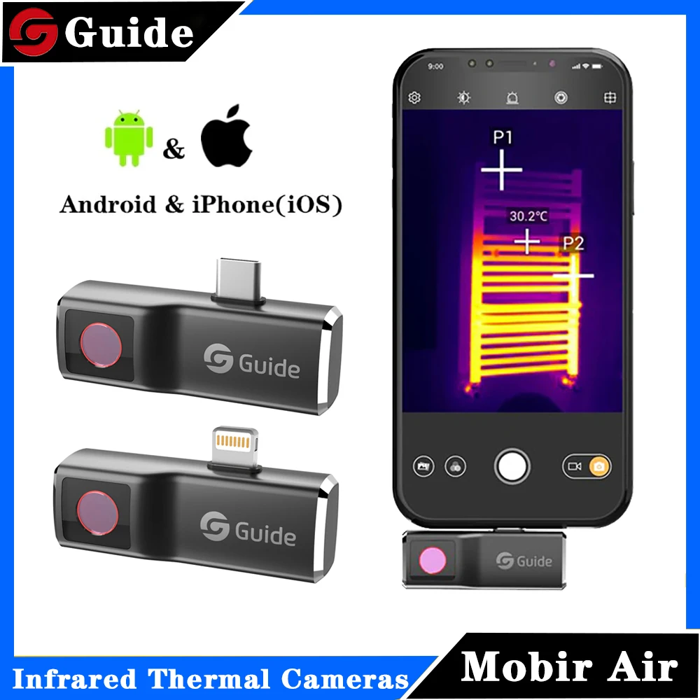 Guide Sensmart Mobir Air-携帯電話,Android,iPhone,iOS,スマートフォン用の赤外線熱画像カメラ