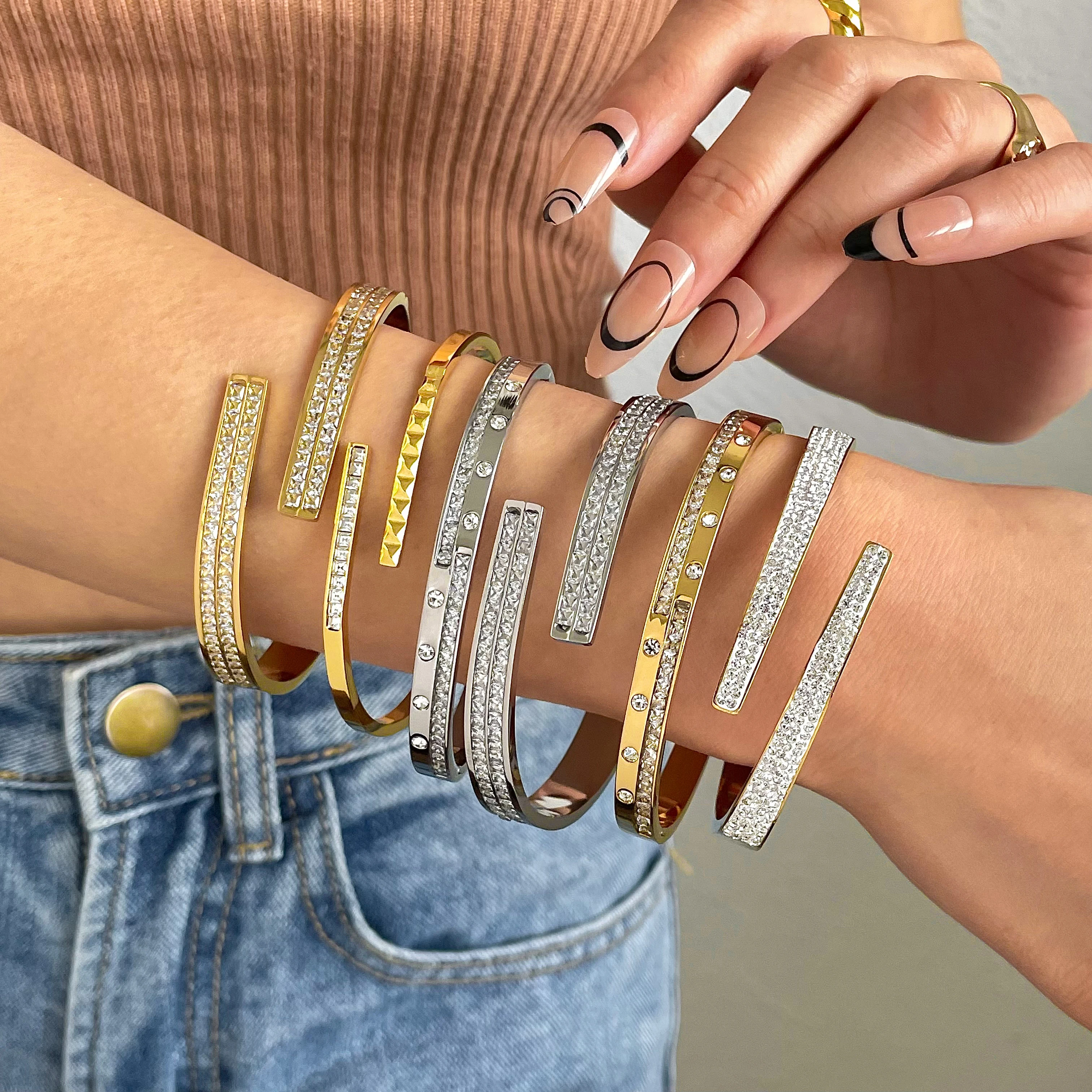 Original-Designer-Stainless-Steel-Bracelets-Bangles-For-Women-Luxury ...