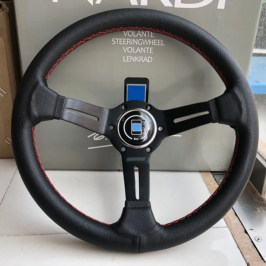 Volante-Universal-JDM-de-cuero-13-pulgadas-330mm-Rally-Drift-Tuning ...