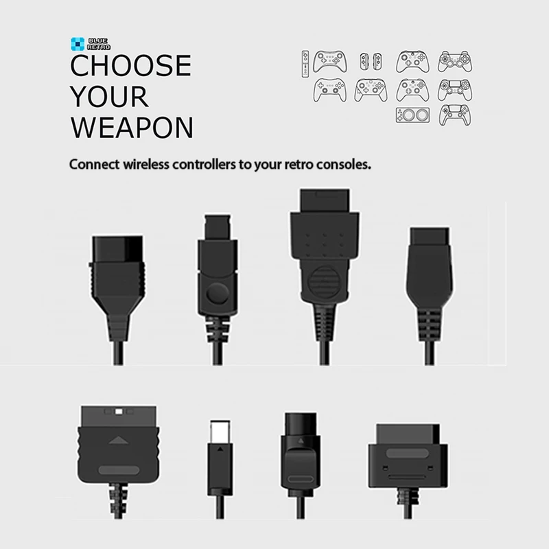 BlueRetro-Wireless-Game-Controller-Converter-Adapter-PS2-Accessories ...