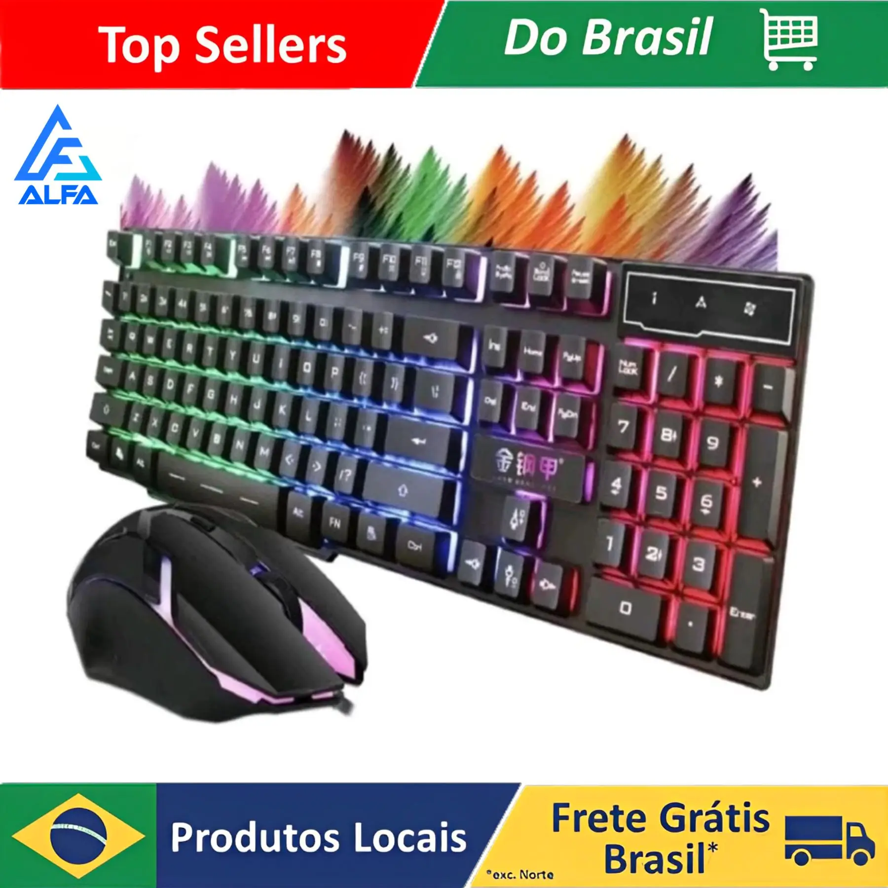 ALFA-Kit-Teclado-Mouse-Gamer-3200dpi-Semi-Mec-nico-Rgb-Led-Original ...