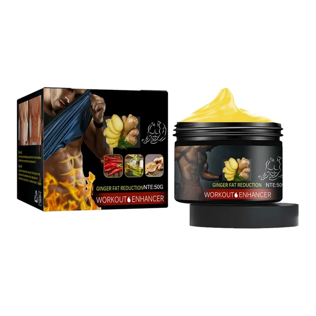 Abdominal Muscle Cream Fast Fat Burning Gel Anti Cellulite Ginger Belly ...