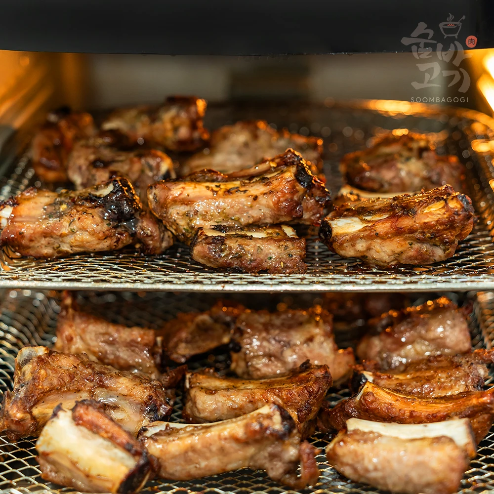 550g-fat-seasoned-side-ribs-2-portions-original-flavor-herb-flavor-Salt ...