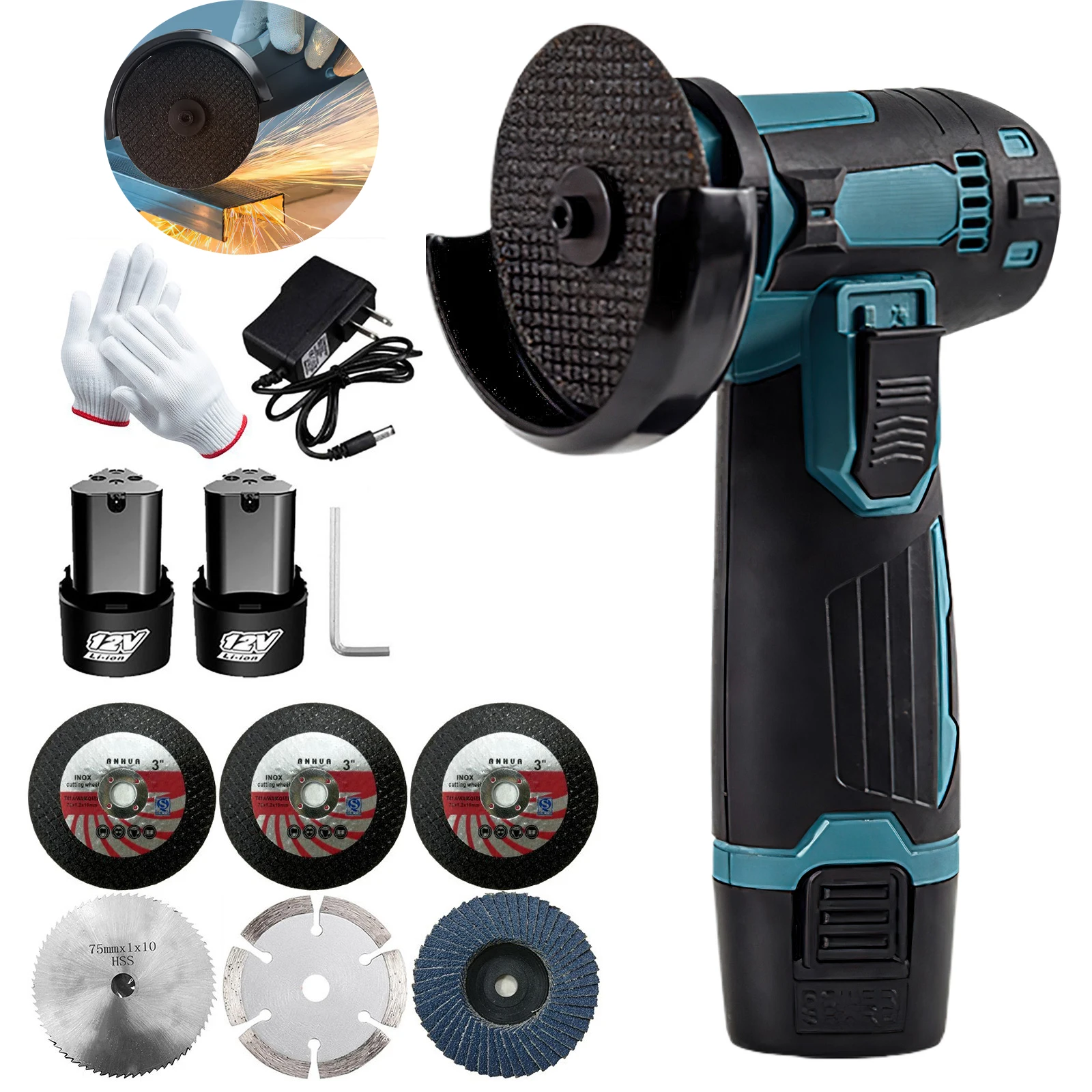 12V-Portable-Mini-Angle-Grinder-Rechargeable-Grinding-Tool-Polishing ...