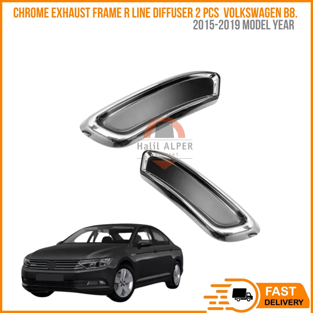 Difusor de escape externo para coche, piezas de acceso para VW Passat ...